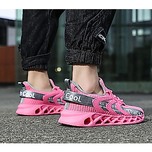 VAXAV Women's Men's Lightweight Blade Mesh Sneakers Tennis Road Running Gym Walking Shoes Size 11.5/10 Pink