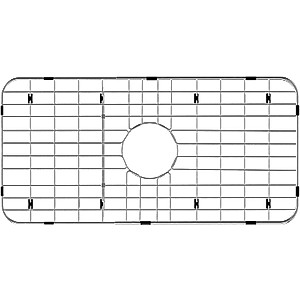 SANNO Kitchen Sink Grate Sink Protector for Kitchen Sink 25" X 12.8", Stainless Steel Grid Sink Protector Kitchen Sink Rack Bottom of Kitchen Sink,Center Drain Sink Bottom Grid