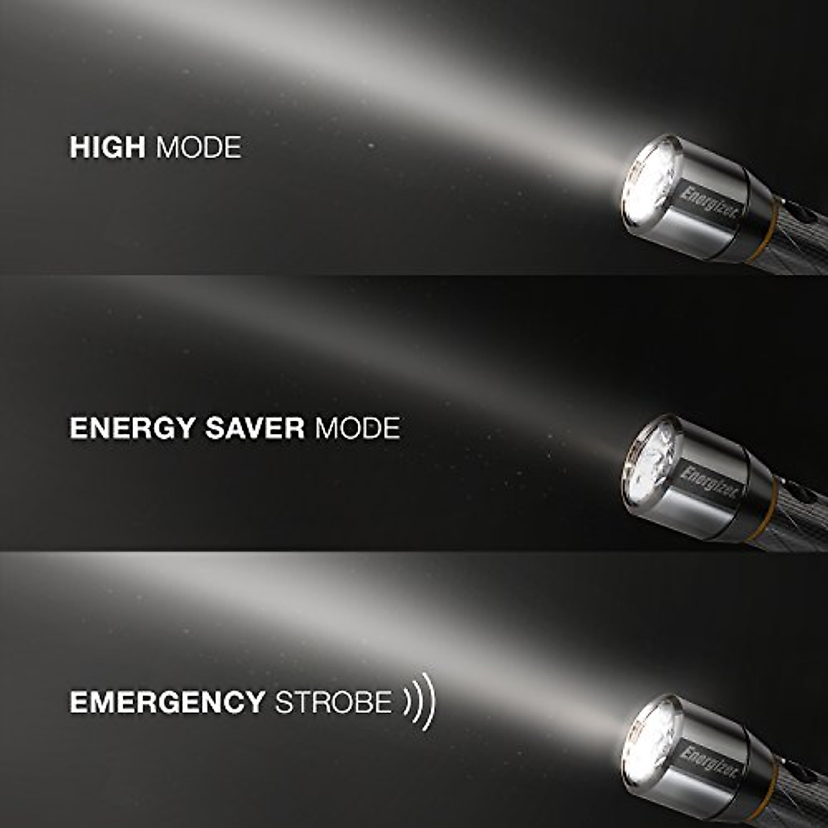 Energizer Vision HD Extra Performance LED Flashlight with Digital Focus, Durable and Bright Flashlight for Hurricane Supplies and Camping Gear, Flash Light with AA Batteries Included, Pack of 1