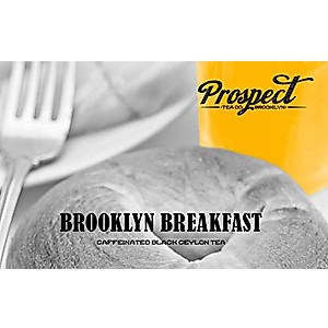 Prospect Tea Black Ceylon Tea Pods Compatible with K Cup Brewers Including 2.0, Brooklyn breakfast, 40 count