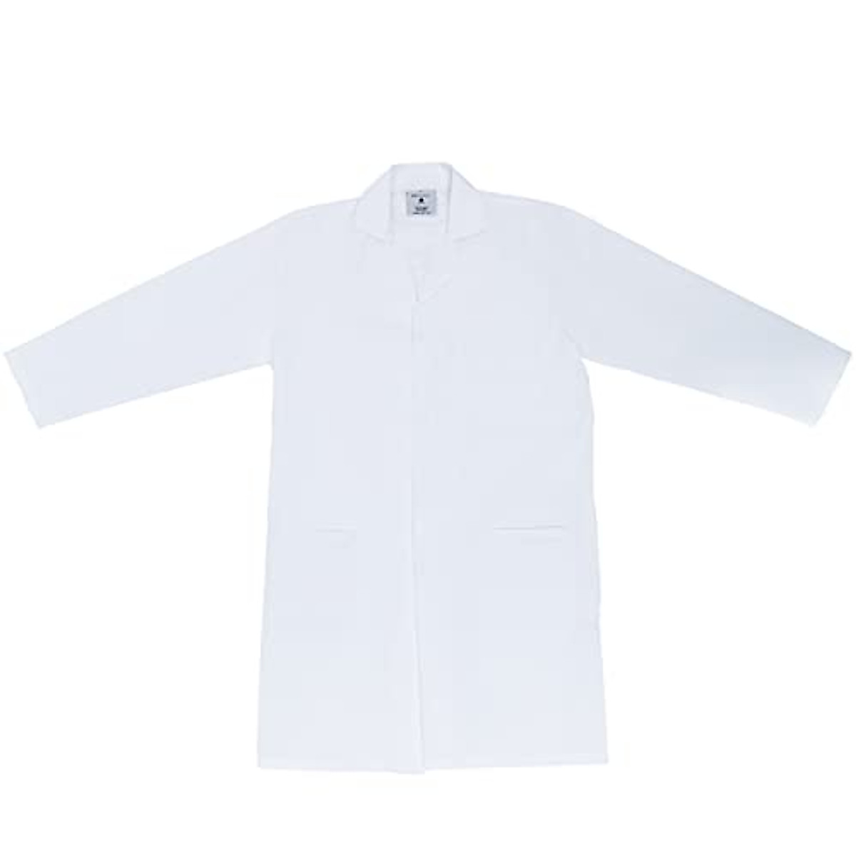 Medvat Premium Non-Iron Cotton White Lab Coat with Hidden Snaps for Adult Men & Women, Doctors & Medical Students, Size S-XL