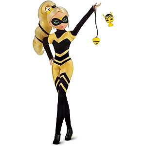 BANDAI Miraculous Ladybug and Cat Noir Toys Queen Bee Fashion Doll | Articulated 26cm Queen Bee Doll with Accessories Kwami | Chloe Superhero Queen Bee Figurine Dolls