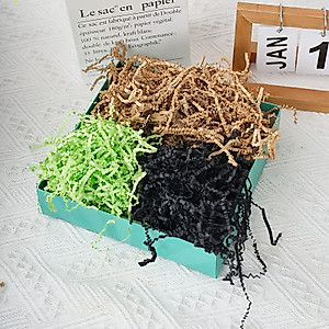 1LB Shred Paper Filler，Raffia Grass Paper Shred for Gift Wrapping Basket and Gift Box Filling，Crinkle Cut Paper for Wrapping