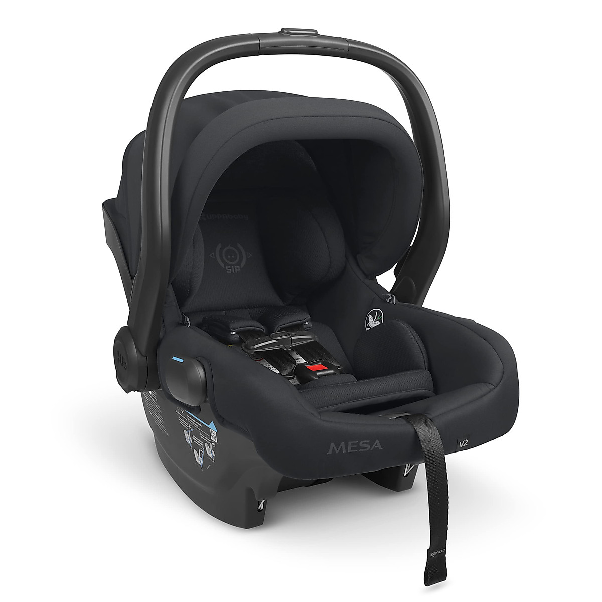 Vista V2 Stroller- Declan (Oat Melange/Silver/Chestnut Leather) + MESA V2 Infant Car Seat - Jake (Charcoal)