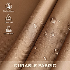 ABCCANOPY Hardtop Gazebo 12x12 - Outdoor Metal Hard Top Gazebo, Permanent Galvanized Steel Aluminum Framed Pavilion with Netting and Curtain for Patio Backyard Lawn Garden (Double Roof, Khaki)