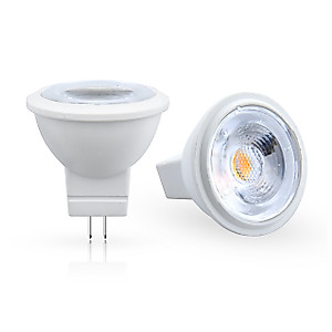 Aluxcia 3W MR11 GU4.0 LED Light Bulbs 12V, G4/GU4/GZ4 Bi-Pin Base LED Spotlight 35W MR11 GU4 Halogen Replacement for Track, Landscape, Cabinet, Recessed Lighting Warm White 3000K, 2-Pack…