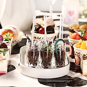 Yetene 34 Pcs Mini Cowboy Boot Shot Glasses Cups 1 oz Clear with 10 Pcs Plastic Mini Western Cowgirl Hat and 12 Pcs Rubber Snake