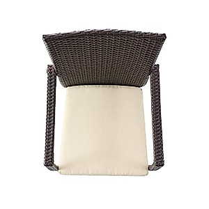 Christopher Knight Home Corsica Outdoor Wicker Dining Chairs, 2-Pcs Set, Multibrown