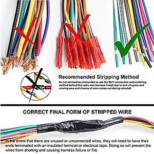 Xtenzi Car Radio Wire Harness Compatible with Boss CD DVD Navigation in-Dash - XT91072