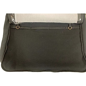 Japanese Harajuku Shoulder Bag Itabag Crossbody Transparent Handbag (Black) One_Size