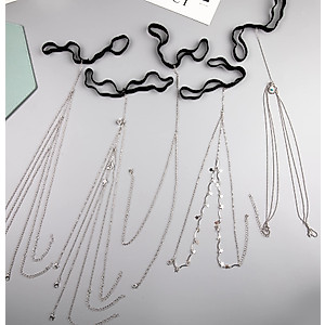 NICEIGHT Thigh Chains for Women 8PCS Leg Chains for Women Snake Leg Chain Layered Body Chain Beach Jewelry Set S