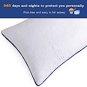 OYT 14" King Size Mattress and King Size Pillow 2-Pack, Gel Memory Foam Twin Bed Mattress in a Box and Cooling Shredded Memory Foam Pillows with CertiPUR-US Certified Foam for Sleep Supportive