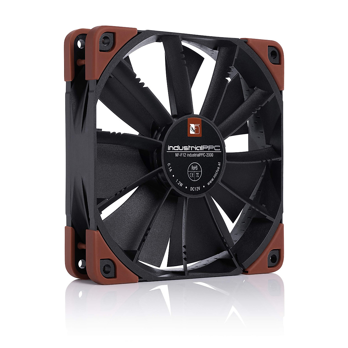 Noctua NF-F12 iPPC-2000 IP67 PWM, Heavy Duty Cooling Fan, 4-Pin, 2000 RPM (120mm, Black)