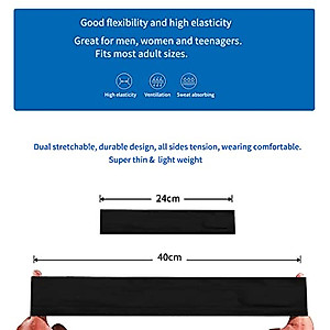 Wireless Sports Headband Headphones Sweatproof-Sleep Eye Mask Headband Headsets Gyms Music Earphones with HD Speaker for Men & Women