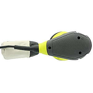 Ryobi RS290G 2.6 Amp 12,500 OPM Single Speed 5 Inch Hook and Loop Corded Random Orbit Sander w/ 3 Pads and Dust Bag