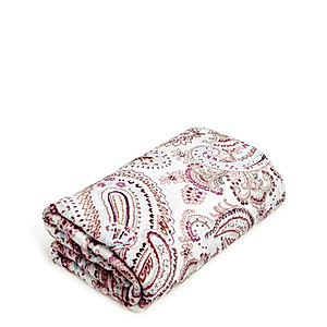 Vera Bradley Women's, Oversized Fleece Plush Throw Blanket, Sand Paisley, Twin/Twin XL