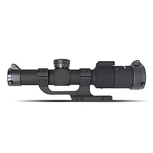 Monstrum Alpha Series 1-6x24 First Focal Plane FFP Rifle Scope | ZR300 H-Series Offset Scope Mount | Bundle
