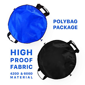 Gigco21 Gig Collections Large Durable Waterproof Combo pop up Recycle and Trash Collapsible Garbage containers, cans with Zipper Cover Great for Outdoor Indoor use -Camping, Party, Backyard, Beach