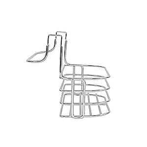 Spectrum Diversified Duo Over-the-Cabinet Towel Bar and Small Basket, Large, Chrome