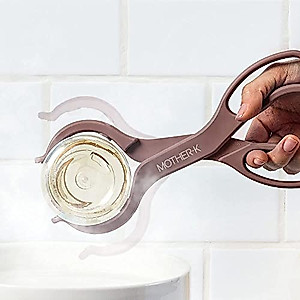 MOTHER-K Baby Bottle Tongs, Non-Slip Grip for Holding Baby Items hygienically Without Touching (Navy)