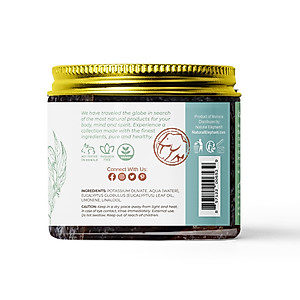 Natural Elephant Moroccan Black Soap With Eucalyptus Essential Oil 200g (7oz)