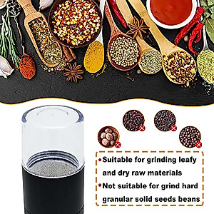 Freetophome Electric Herb Grinder, Spice Crusher Mills, USB Rechargeable, Black, 1.7inch