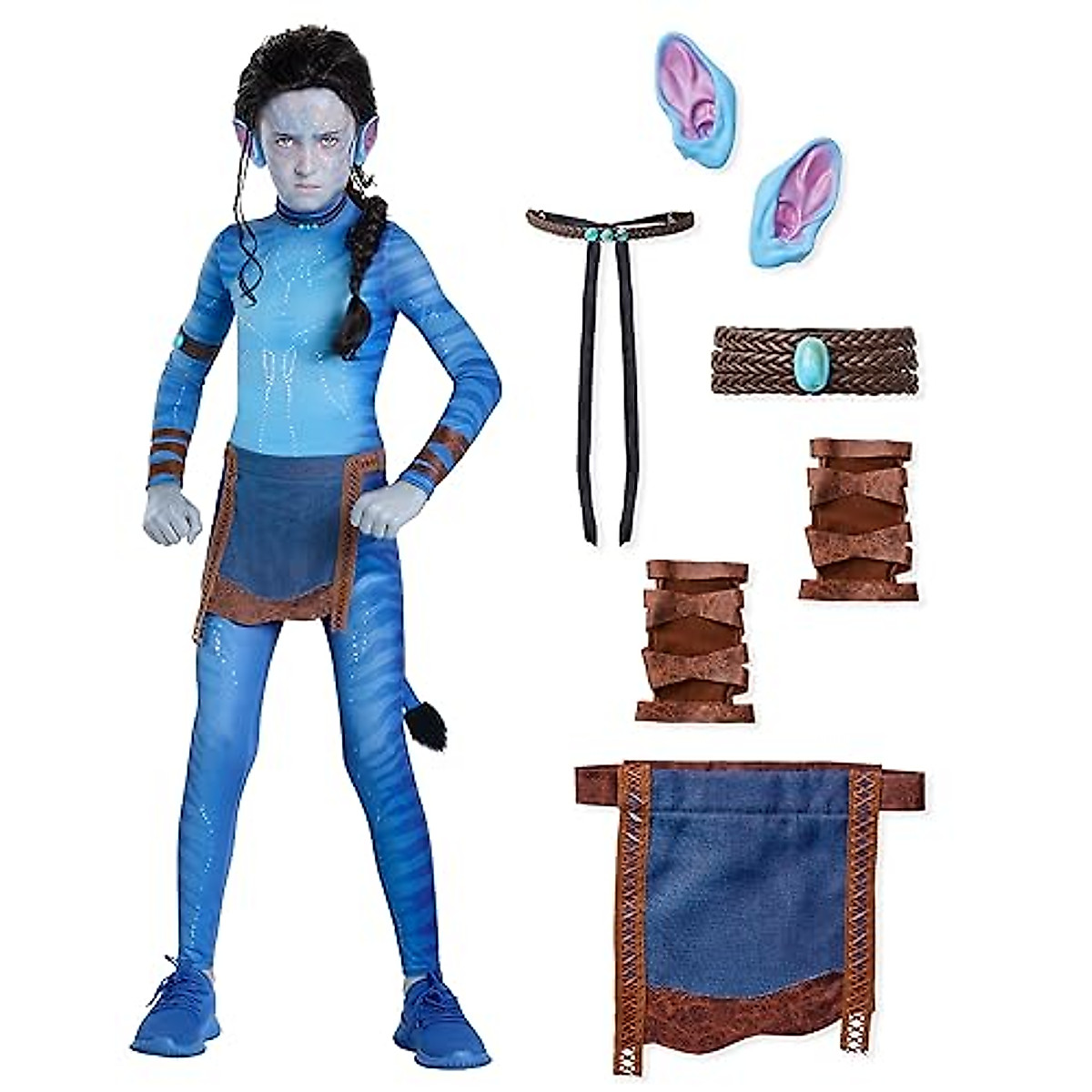 Spirit Halloween Avatar The Way of Water Kids Jake Sully Costume - S | Officially Licensed | Couples Costumes