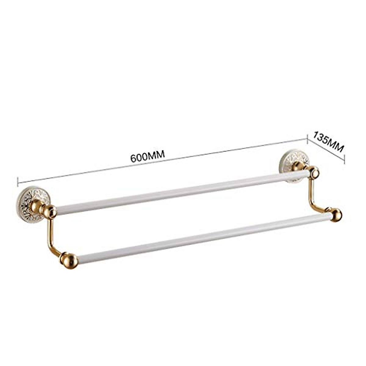 JJZXD Bar Towel Towel Holder for Kitchen Bathroom Laundry Room Non-Drilling Wall Mounted Hanging Towel Holder