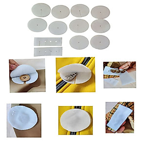 Laundry Button Protector 12PCS Protect zippers, buttons, washing and drying machines from scratches and noise,laundry button protector to protect zippers and buttons