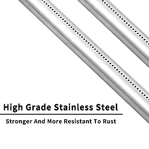 SHINESTAR 62752 Grill Burner Replacement for Weber Genesis E-310, Genesis 300 Series (with Front Control), Durable Stainless Steel, 19.5-Inch Long