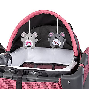 Baby Trend Lil Snooze Deluxe III for Twins,Cozy Berry