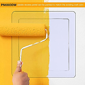 PNKKODW Plumbing Access Panel for Drywall 14 x 14 Inch Plastic Access Door Wall Access Panel Ceiling Reinforced Hinged Durable White