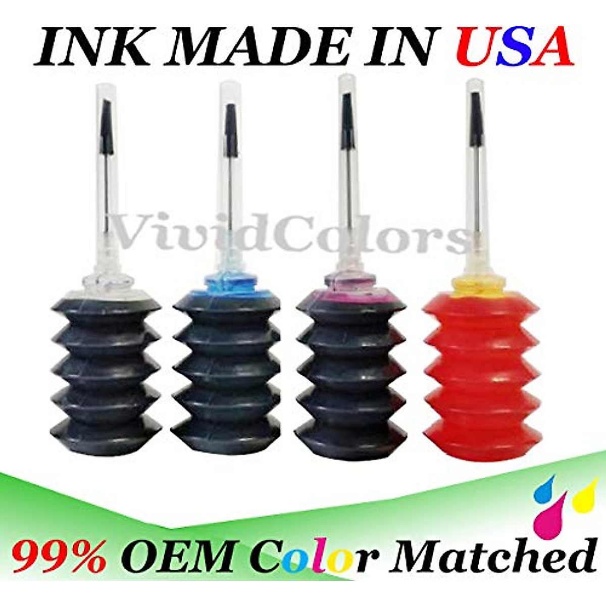 Premium Refill Ink Kit for HP Printer Ink Cartridge 910 910XL Ink Cartridge Work for OfficeJet 8020 OfficeJet 8022 OfficeJet 8025 OfficeJet 8028 OfficeJet 8035 Printer KCMY