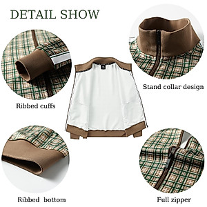 ANOTWENER Track Suits for Men Set 2 Piece Sweat Suits Plaid Tracksuit Men Outfits Sets Sweat Jackets Walking Suits Jogging Jogger Set Green JW-2601-L