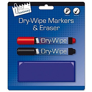 Just stationery Whiteboard Marker and Eraser (Pack of 2)