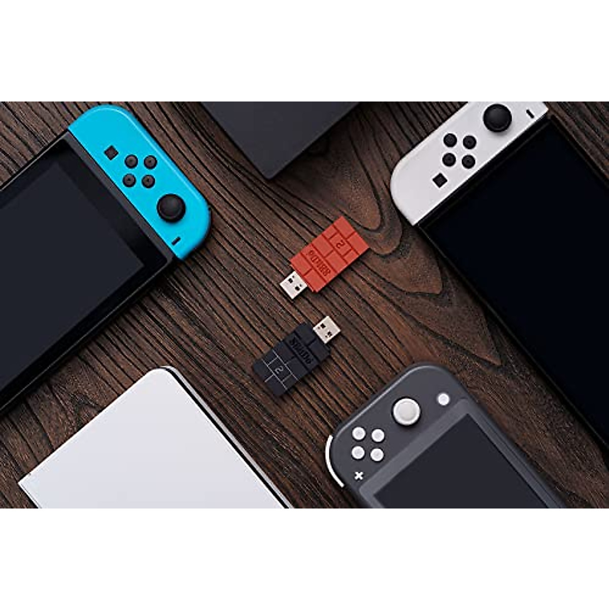 8Bitdo Wireless USB Adapter 2 for Switch/Switch OLED, Windows, Mac & Raspberry Pi Compatible with Xbox Series X & S Controller, Xbox One Bluetooth Controller, Switch Pro and PS5 Controller