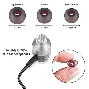 48 Pcs Earbuds Replacement Tips Silicone, Earbud Tips Earpads Replacement, Silicone Replacement Earbuds Tips for Bluetooth Earphones, 3 Sizes S/M/L, 8 Colors