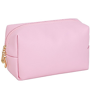 HAOGUAGUA Makeup Bag Pouch Purse Organizer Waterproof Travel Cosmetic Organizer for Women Medium Size (Pink)