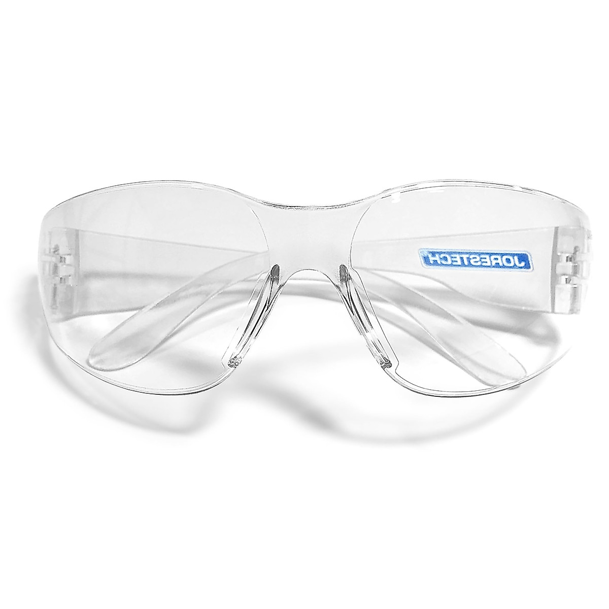 JORESTECH Eyewear Protective Safety Glasses, Polycarbonate Impact Resistant Lens Pack of 12 (Clear)