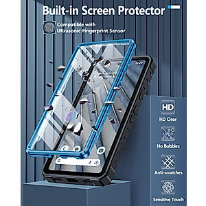 FNTCASE for Google Pixel 7a Case: Dual Layer Protective Rugged Shockproof Cell Phone Cover with Built-in Screen Protector & Kickstand | Military Grade Drop Heavy Duty Protection Tough 7A Case 6.1''