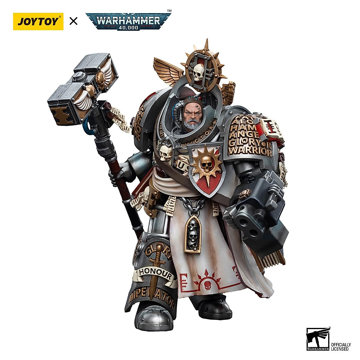 JOYTOY 1/18 Action Figures Warhammer 40k Mecha Grey Knights Grand Master Voldus