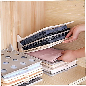 Closet Organizer Board T-Shirt Clothes Folder Anti-Wrinkle Clothes Storage Holder White 10PCS T-Shirt Clothes Folder Anti-Wrinkle Clothes Storage Holders Clothes Fold Board Clothes Storage Holders