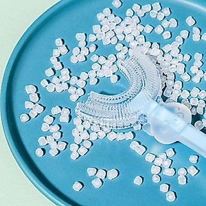 U Shaped Toothbrush Kids 2 Pack, Toddler Toothbrush Age 2-6, Manual Whole Mouth Toothbrush With Cute Pig Handle for Kids Children, 360 Soft U Shaped Toothbrush for Toddlers Oral Cleaning, (Bluex2)