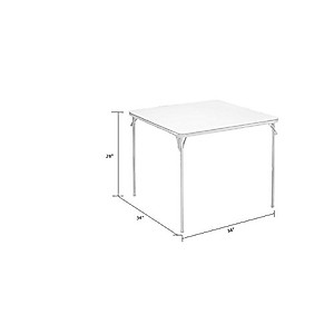 COSCO 5 Piece, Tan Folding Table and Chair Set.