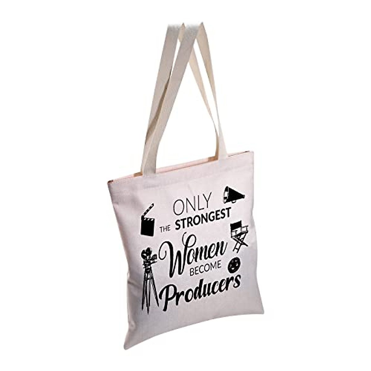 MBMSO Film Producer Gifts Tote Bag TV Video Filmmaker Gifts for Women Movie Producer Gifts Shopping Bag Director Shoulder Bag (Film Producer TB)