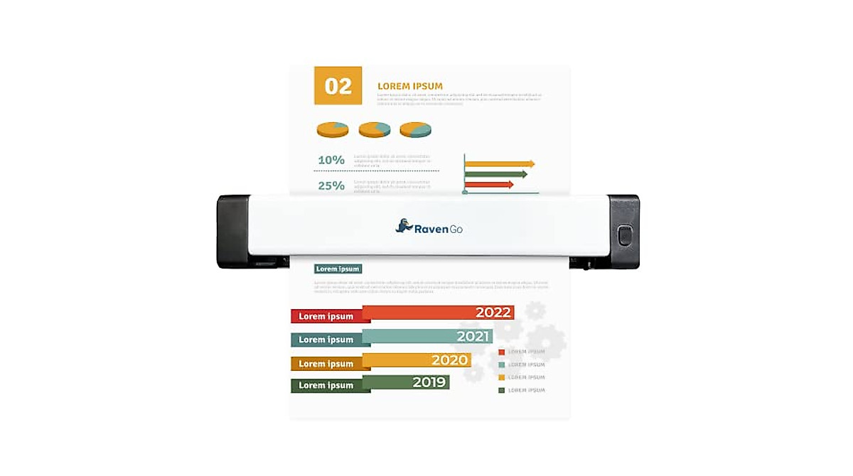 Raven Go Portable Document Scanner for PC and Mac | USB