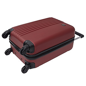 Travelers Club Cosmo Hardside Spinner Luggage, Rhubarb Red, Carry-On 20-Inch