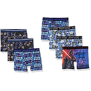 STAR WARS 100% Combed Cotton Briefs and Boxer Briefs and Poly-Blend Athletic Boxer Briefs in sizes 4, 6, 8, 10 and 12