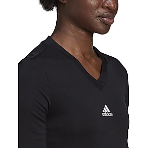 adidas womens Team Base Tee Black Large