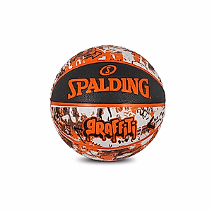 Spalding Graffiti Symbols Rubber Basketball Ball NBA Outdoor Ball for Men Size 7